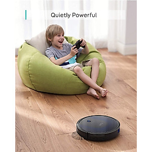 Eufy BoostIQ RoboVac 15C MAX, Wi-Fi Connected, Super-Thin, 2000Pa Suction, Quiet, Self-Charging Robotic Vacuum Cleaner, Cleans Hard Floors to Medium-Pile Carpets, Black (Renewed)