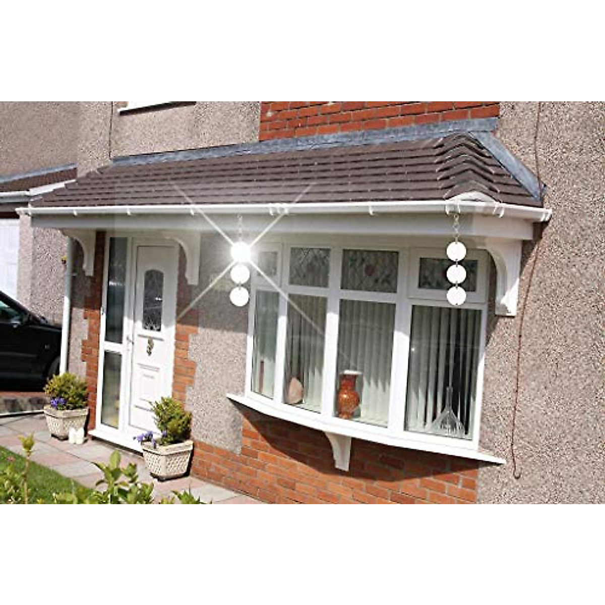 Dele Bird Scare Discs,24pcs Highly Reflective Double-Sided Bird Scare Devices, Decoration Product to Scare Away Birds