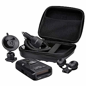 Uniden R3 Extreme Long Range Laser/Radar Detector and Scosche 1080p Dash Cam Bundle. Radar w/Built-in GPS, Mute Memory, Voice Alerts, Red Light and Speed Camera Alerts, OLED Display, K/KA Band