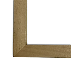 Ambesonne Loon Wall Art with Frame, Waterbird Swimming in a Lake in Spring Outdoor Scene, Printed Fabric Poster for Bathroom Living Room Dorms, 35" x 23", Green Dark Grey