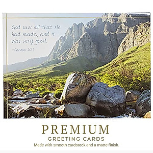 Divinity Boutique Assorted Birthday Cards for Him - 4 Design Birthday Card Assortment with Scripture for Men, Dad, Son and Husband - Set of 12