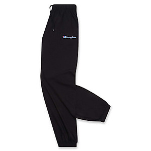 Champion Mens Big and Tall Lightweight Sweatpants Joggers, Mens Lounge Pants Black