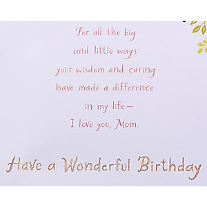 American Greetings Birthday Card for Mom from Daughter (With Love)