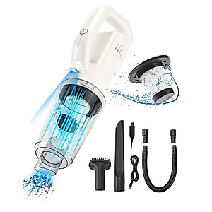 Handheld Vacuum Cordless,9000pa High Power Lightweight Hand Vacuum Dust Busters Rechargeable Portable Mini Car Vacuum Cleaner with LED Light for Pet Hair, Dustbuster Vacuuming Cordless Wet Dry Vacuums