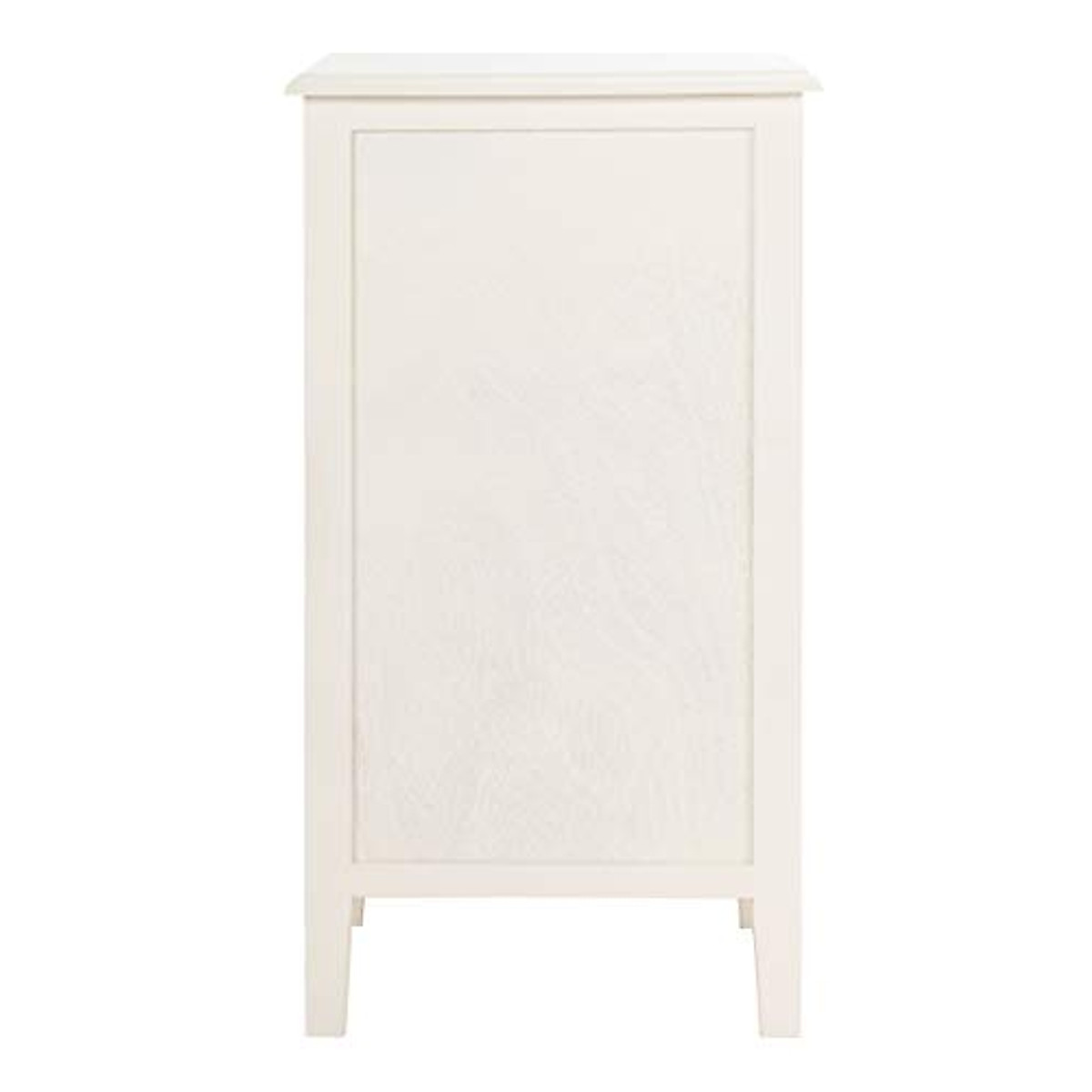 Safavieh Home Collection Everly Drawer , Vintage White 1-Drawer 2 Removable Baskets Side Table