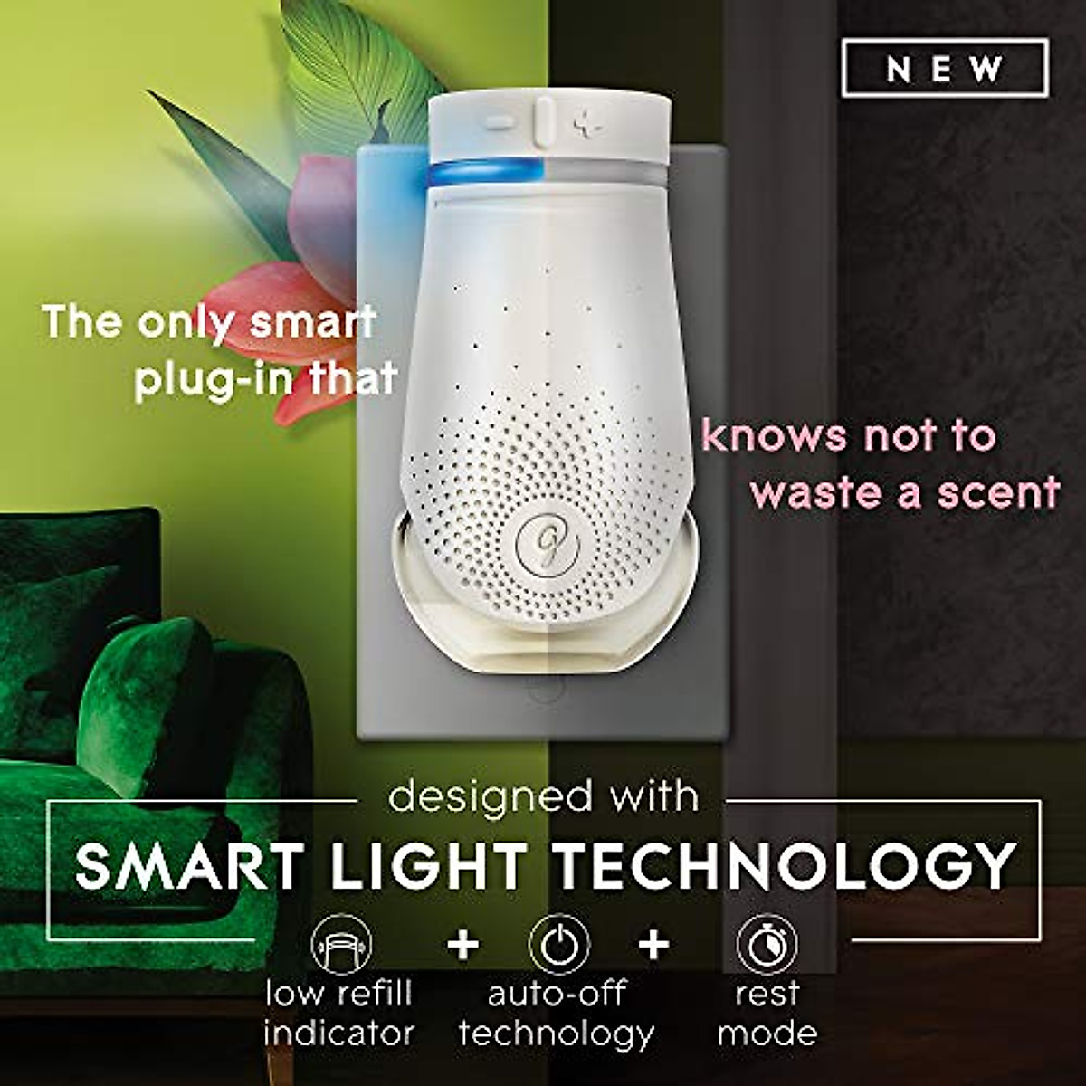 Glade PlugIn Plus Air Freshener Warmer, Holds Scented Oil Refill, 1 Count