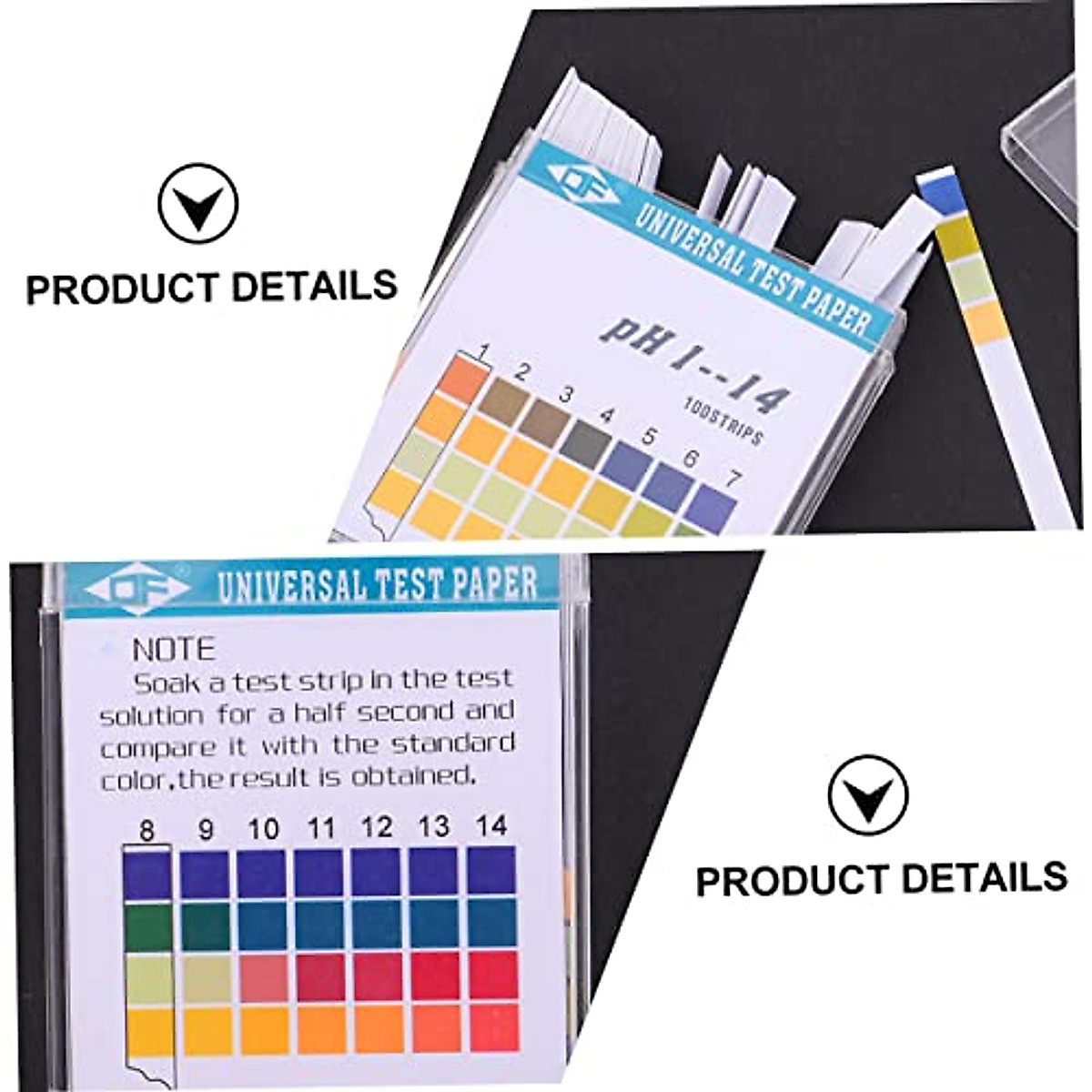 ULTECHNOVO 200 Pcs Ph Test Paper Ph Sticks Ph Testing Quality Test Strip Ph Level Test Kit Ph Monitoring Paper Drinking Water Test Paper Spa Kits Universal Test Paper Food Body
