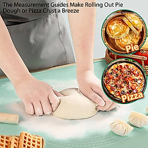 Silicone Baking Mat Extra Large Non-stick Baking Mat With High Edge, Food Grade Silicone Dough Rolling Mat For Making Cookies, Macarons, Multipurpose Mat, Countertop Mat, Placemat (20"X28")