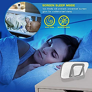 SereneLife Wireless Video Baby Monitor - Dual System w/Temperature Thermometer Sleep Camera, 3.2” Digital Color Screen Wireless Rechargeable Battery, Audio Speaker and Portable Mobile Clip - SLBCAM20