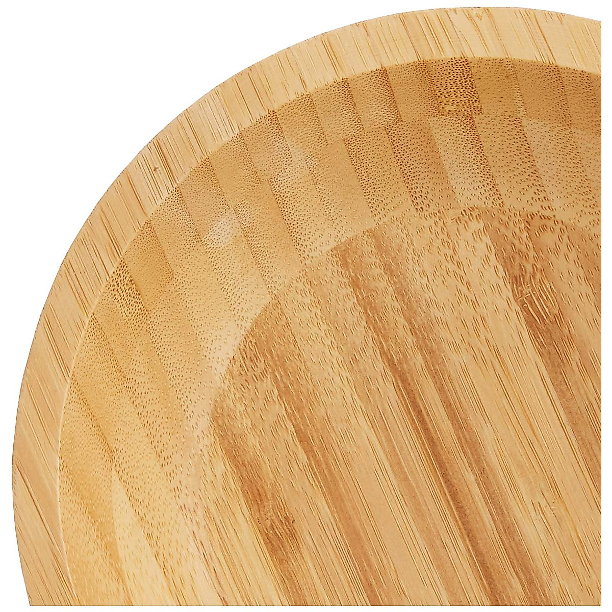 Lipper International Bamboo Wood Salad Bowls, Small, 7" Diameter x 2.25" Height, Set of 4 Bowls