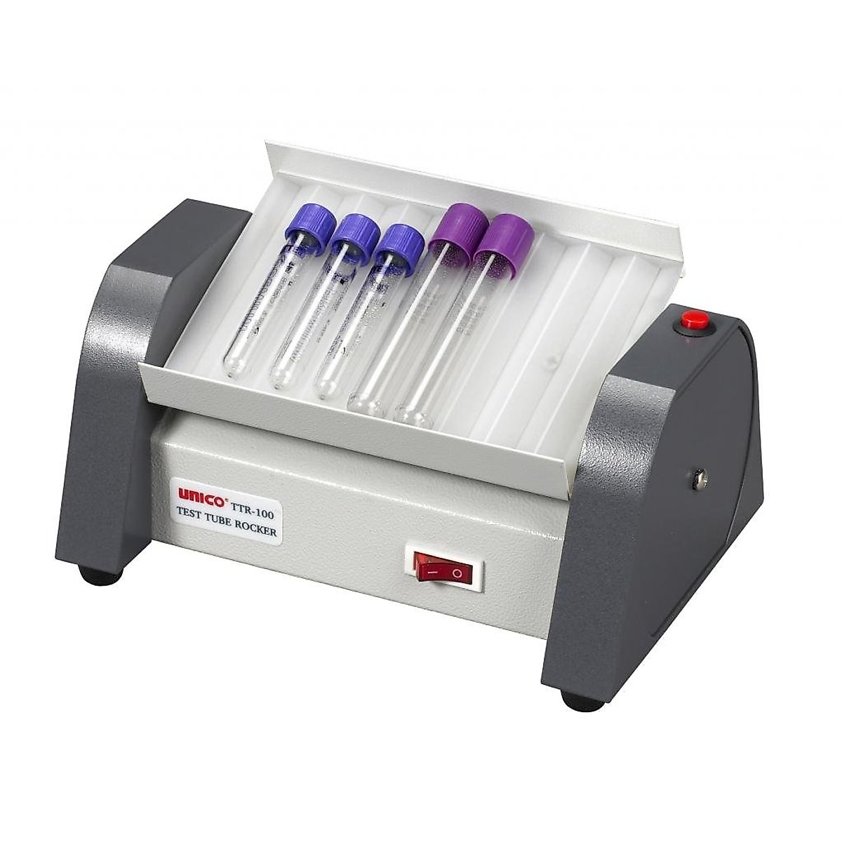 UNICO L-TTR100 Model Rock-IT Jr. Tube Rocker with Pause Button, 8 Tubes/Vials Capacity, 25 CPM, 110V