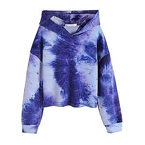 Greatchy Little Girls Tie Dye Set Clothes Outfits Jogger Sweatsuits Tracksuits Sweatshirts Hoodies Pants Sets Size 8-9 Years
