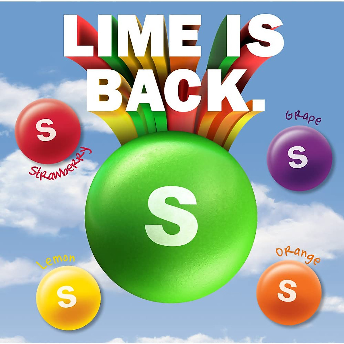 SKITTLES Original Chewy Colorful Rainbow Easter Egg Basket Candy Filler, Family Size, 27.5 Oz Resealable Bulk Bag