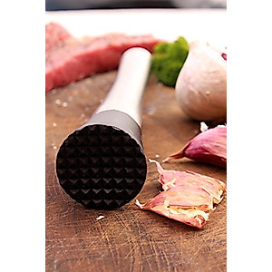 Barvivo Drink Muddler for Cocktails - 8 Inch Professional Stainless Steel Muddler - Durable Cocktail Muddler Set Drink Smasher & Mojito Muddler - Wine Accessories Ideal Valentines Day Gifts for Him