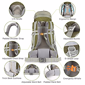 Night Cat Camping Backpacks 70L Hiking Backpack for Men Women Lightweight Waterproof Backpacking Cycling Traveling