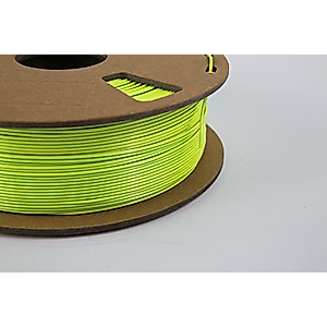 ZLR 3D Printer Filament, PLA Silk Dual Color 1.75mm, 3D Printing Materials 1kg Dimensional Accuracy +/- 0.02mm for 3D Pen and Ender 3, Color Violet and Yellow