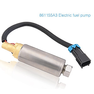 861155A3 Electric Fuel Pump For Mercury Mercruiser Marine Boat 4.3L 5.0L 5.7L V6 V8 Replaces Part# 861155A3 861155-2 18-8868 Low Pressure Fuel Pump