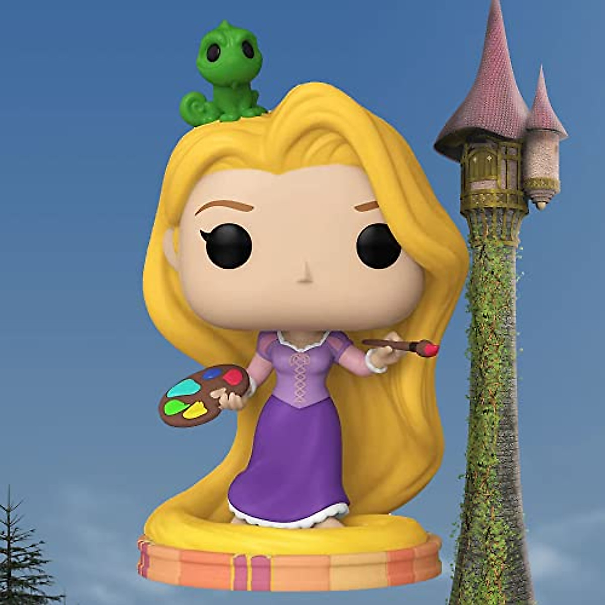 Visit the Funko Store Rapunzel Pop Protector Bundle - Figurine 3.75 Inch Classic Character Ultimate Princess Collection with PET Clear Plastic Case for Collectible Vinyl Figures