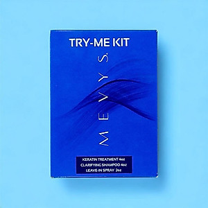Mevys Try Me Kit - Starter Kit With Lemon Keratin, Clarifying Shampoo and Leave-In, Hair Keratin Treatment for Smoothing and Repair Damage Hair, Anti Frizz Control Repair Treatment for Frizzy Dry Hair