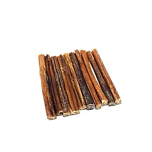 100% Natural 6-inch Thin Bully Sticks by Sancho and Lola's (35 Pack) Healthy, High Protein Dog Chew - Natural Scent Dogs Love