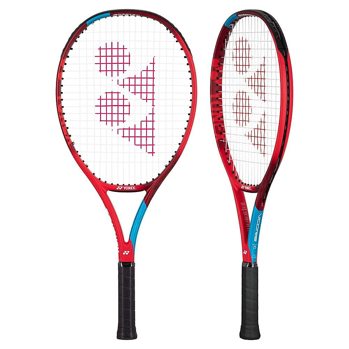 Yonex VCORE 25 Inch 6th Gen Junior Tennis Racquet, Tango Red