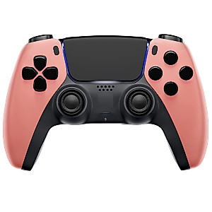 MODDEDZONE Coral Original Custom UN-Modded Wireless Game Controller compatible with Play-station 5 controller/PC/compatible with PS5 Controller/console