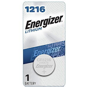 Energizer 1216 3V Batteries, 3 Volt Battery Lithium Coin, 1 Count