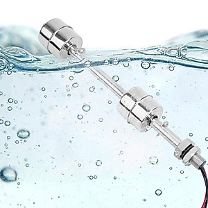 Float Switch Water Level Sensor, Stainless Steel Double Ball Fish Tank Liquid Float Switch Water Level Controller for Water Tank, Pool, Sink, Fish Tank, etc(4 Size)(150mm)