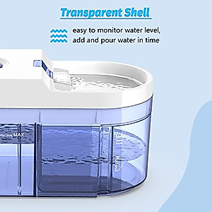 umosis Pet Water Fountain 1.8L Water Bowl Dispenser Automatic Replenish Drinking Fountains for Cats and Small Dogs Inside