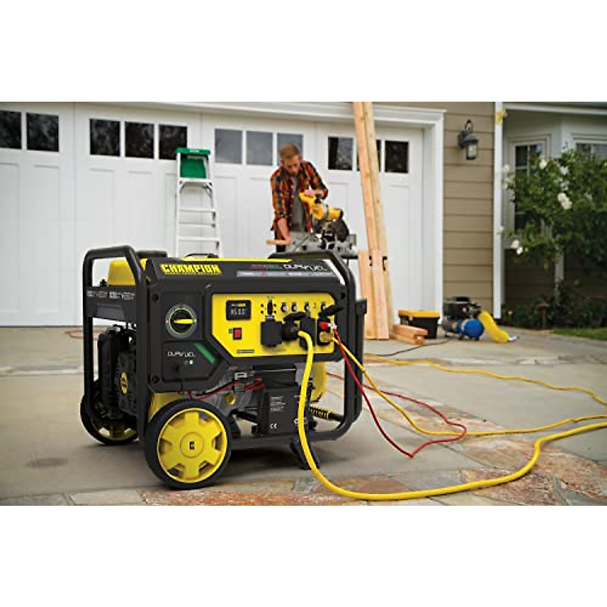 Champion Power Equipment 201194 11,500/9,200-Watt Dual Fuel Portable Generator, Electric Start