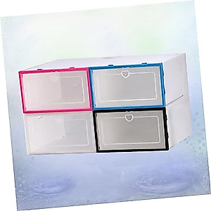 WATIIFUFU 4pcs Box Shoes Storage Shoes Organizer Shoe Holder Shoes Case Container Clamshell Pp