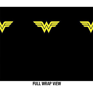 Dco - Logo OFFICIAL Wonder Woman Logo 24 oz Insulated Canteen Water Bottle, Leak Resistant, Vacuum Insulated Stainless Steel with Loop Cap, Black