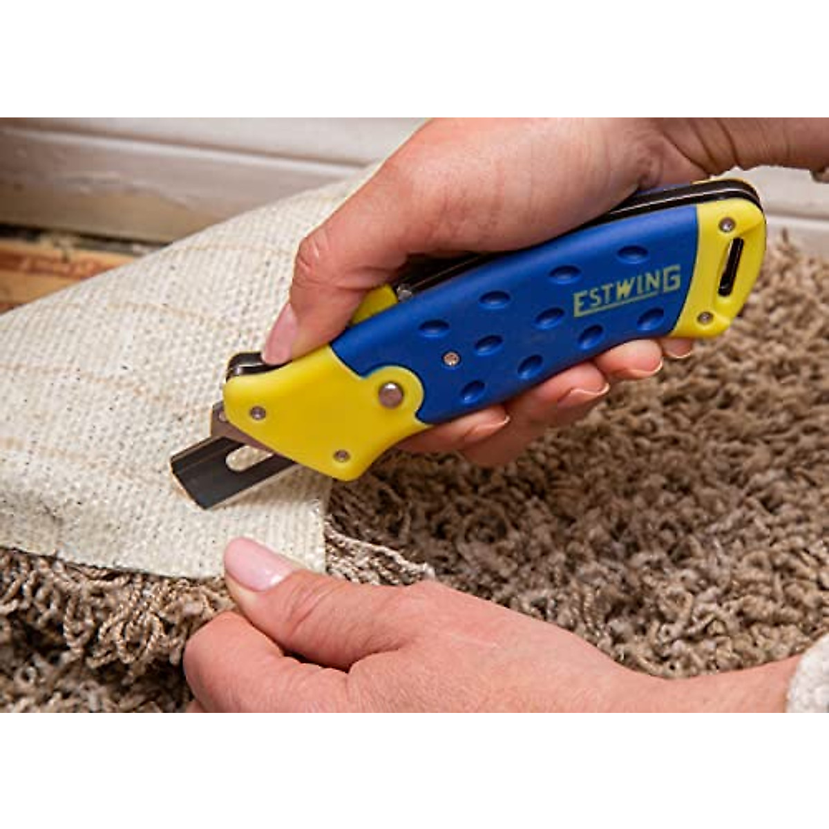 Estwing 3-In-1 Angle Adjusting Retractable Carpet/Flooring and Utility Knife (42464)