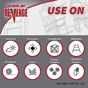 Revenge Termite & Carpenter Ant Killer, 32 oz Concentrate, Long Lasting 5 Year Protection, Outdoor Perimeter Treatment