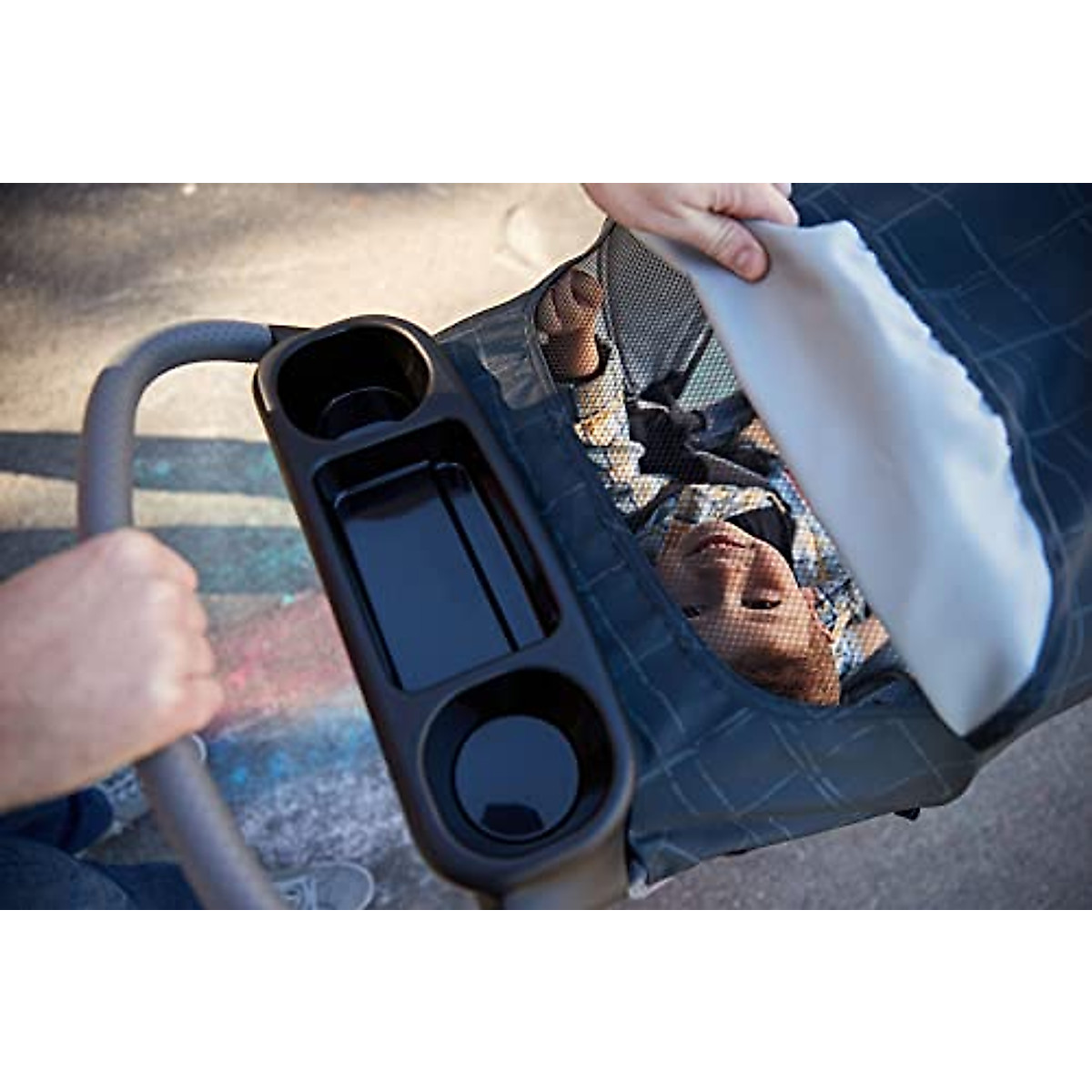 Safety 1st Smooth Ride QCM Travel System, Fast, 1-Hand Lift to fold, Dunes Edge