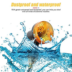 Motorcycle Round Turn Signal Lights, 4PCS 12V LED Bulbs Blinker Direction Indicator Lamp, Universal for Honda Shadow Suzuki Kawasaki Harley Yamaha (Black/4PCS)