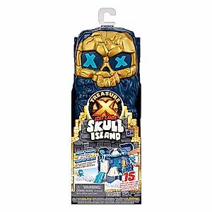 TREASURE X Lost Lands Skull Island Frost Tower Micro Playset, 15 Levels of Adventure. Survive The Traps and Discover 2 Micro Sized Action Figures. Will You Find Real Gold Dipped Treasure?