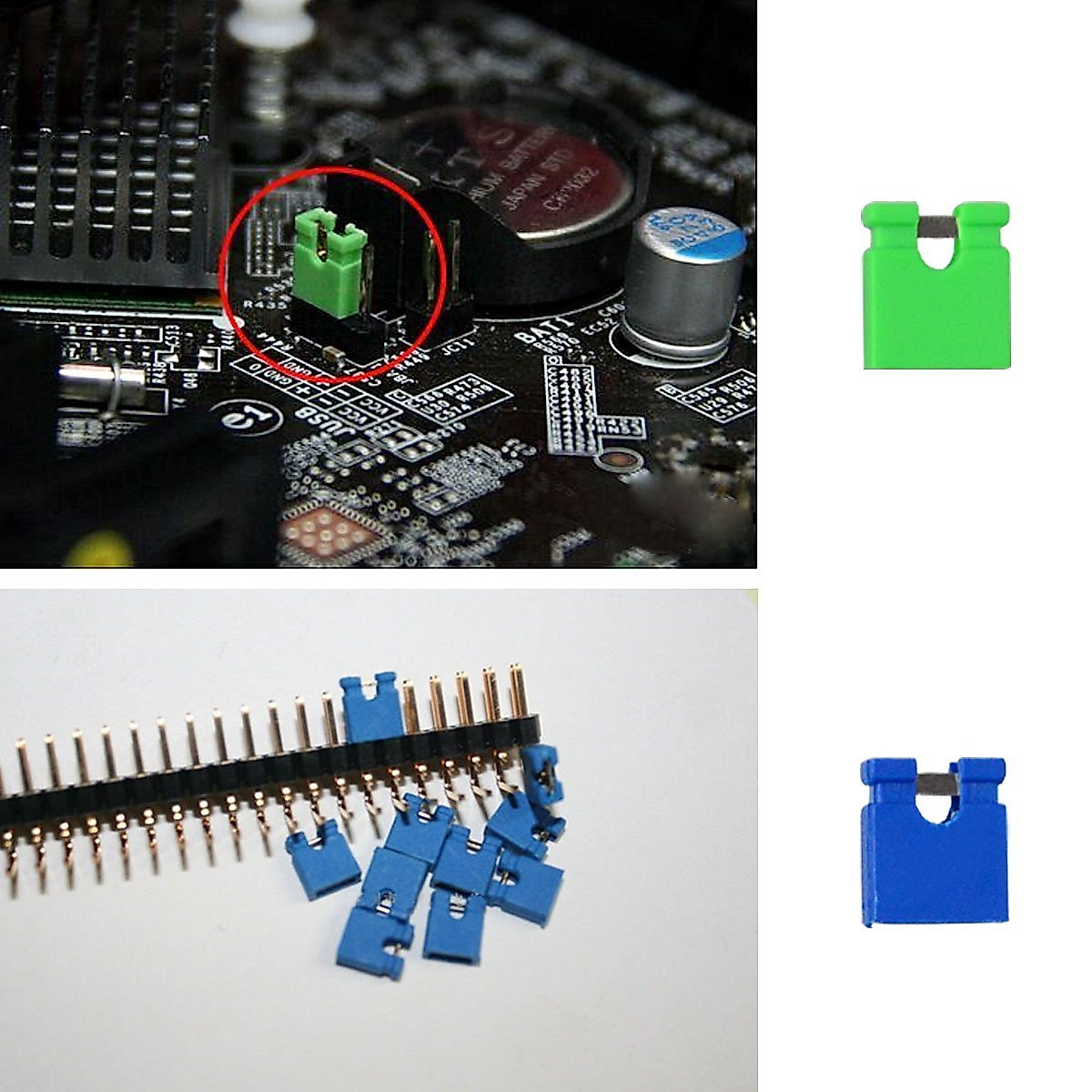 Miayon Jumper Caps Kit, 600PCS 2.54mm Short Circuit Cap Jumper Bridge Plug for Arduino Raspberry Pi PCB PC DVD HDD