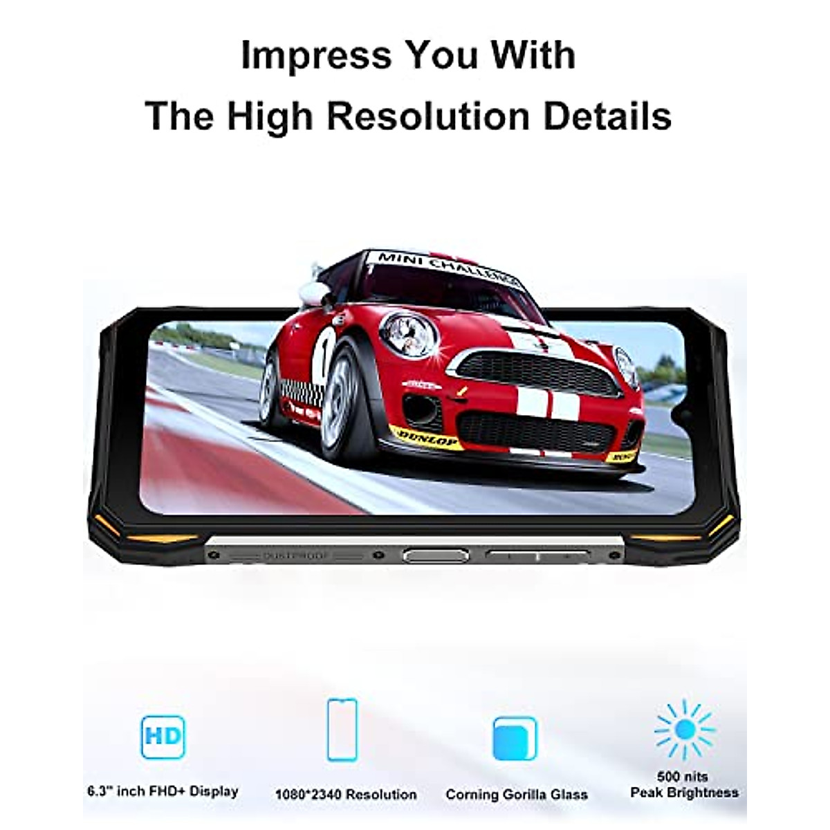 DOOGEE S89 Rugged Smartphone(2022), 12000mAh Massive Battery Android 12 Rugged Phone Unlocked, 33W Fast Charging, 8GB+128GB IP68 Waterproof Cellphone, Night Vision, Breathing Light, NFC, Dual 4G