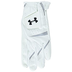Under Armour boys Iso-chill Golf Glove Jr. , White (100) , Right Hand Youth Large