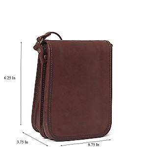 I Medici Varese Small Crossbody Purse in Chocolate