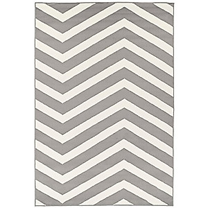Modern Large Gray Area Rugs for Living Room 8x10 Clearance Under 100 Chevron Rug