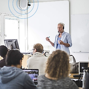 ZOWEETEK Wireless Microphone Headset,UHF Wireless Headset Mic,UHF Headset Mic System,165ft Range,Support PA System,Power Amplifier,Voice Amplifier for Teachers,Fitness Instructor,Training,Lecturers