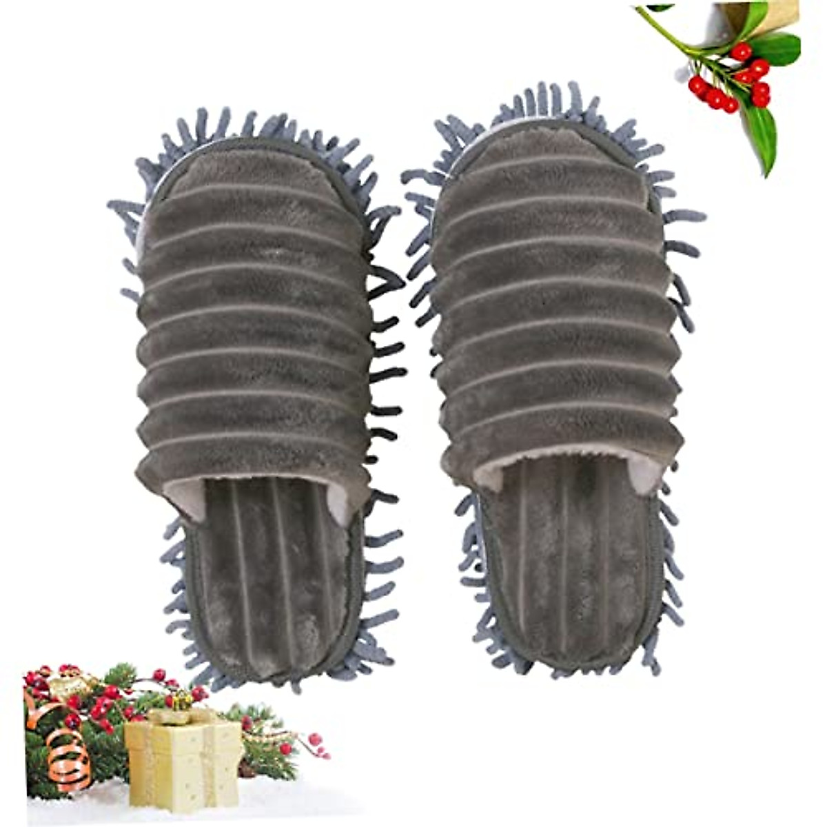 Cabilock 2 Pairs Household Cleaner Indoor Slippers Household Vacuum Cleaners Mop Shoes Cover Microfiber Mop Slippers Foot Mop Shoes Women Slipper Cleaning Slipper Sandals Floor Small Mop