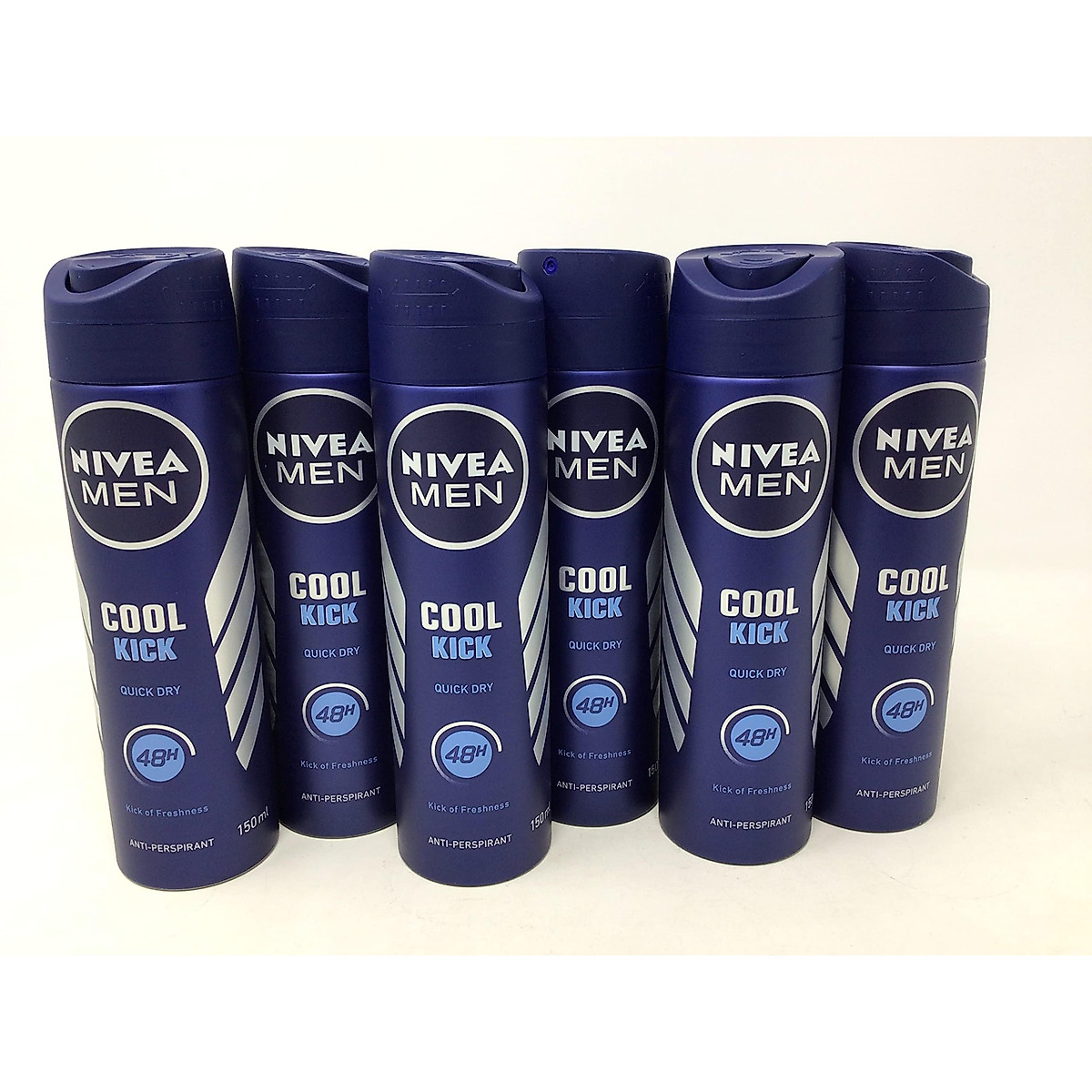 6 x Nivea Men Cool Kick 48h Anti-Perspirant 150ml by Nivea Men