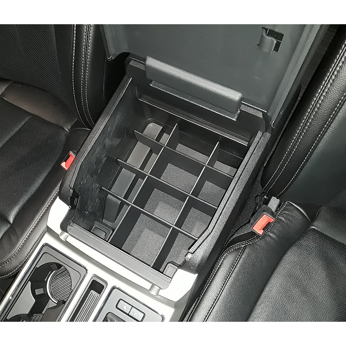 Vehicle OCD - Center Console Organizer for Ford F250 / F350 SuperDuty (2017-2022) and Expedition (2018-2024) (full console w/bucket seats ONLY) - Made in USA