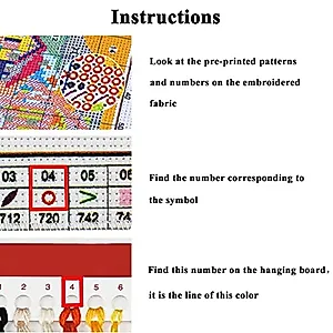 Maydear Full Range of Embroidery Starter Kits Stamped Cross Stitch Kits Beginners for DIY Embroidery 11CT 3 Strands - Beautiful Flowers 13×15(inch)