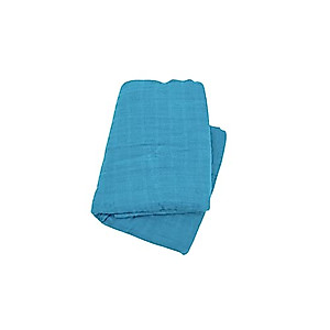 Cute New York Premium Cotton Muslin Swaddle Blankets for New Born Boys Girls (Lake)