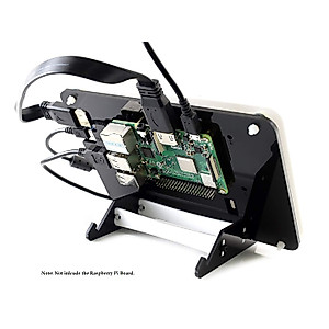waveshare 7 inch IPS Capacitive Touch Screen Display 1024×600 Hardware Resolution HDMI LCD C Monitor with Bicolor Case for Raspberry Pi/BeagleBone Black/Banana Pi, Support Windows 10/8.1/8/7