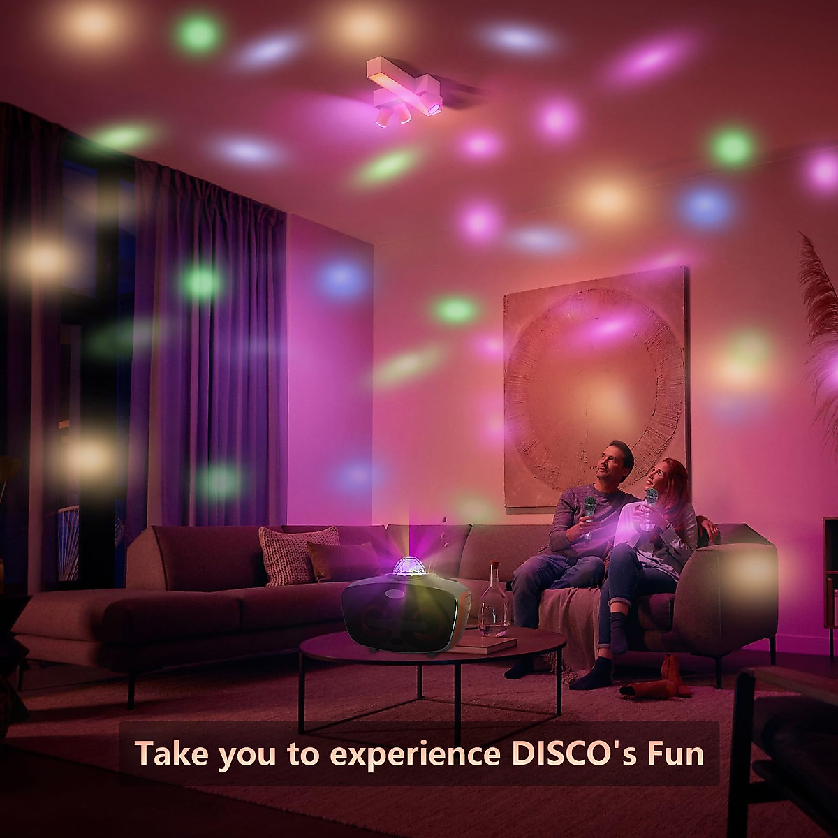Portable Bluetooth Karaoke Machine with 2 Wireless Mics, SINWE PA Speaker with Disco Ball & Party Lights for Adults/Kids, Outdoor/Indoor Use. Perfect for Weddings, Churches, Picnics [Orange]